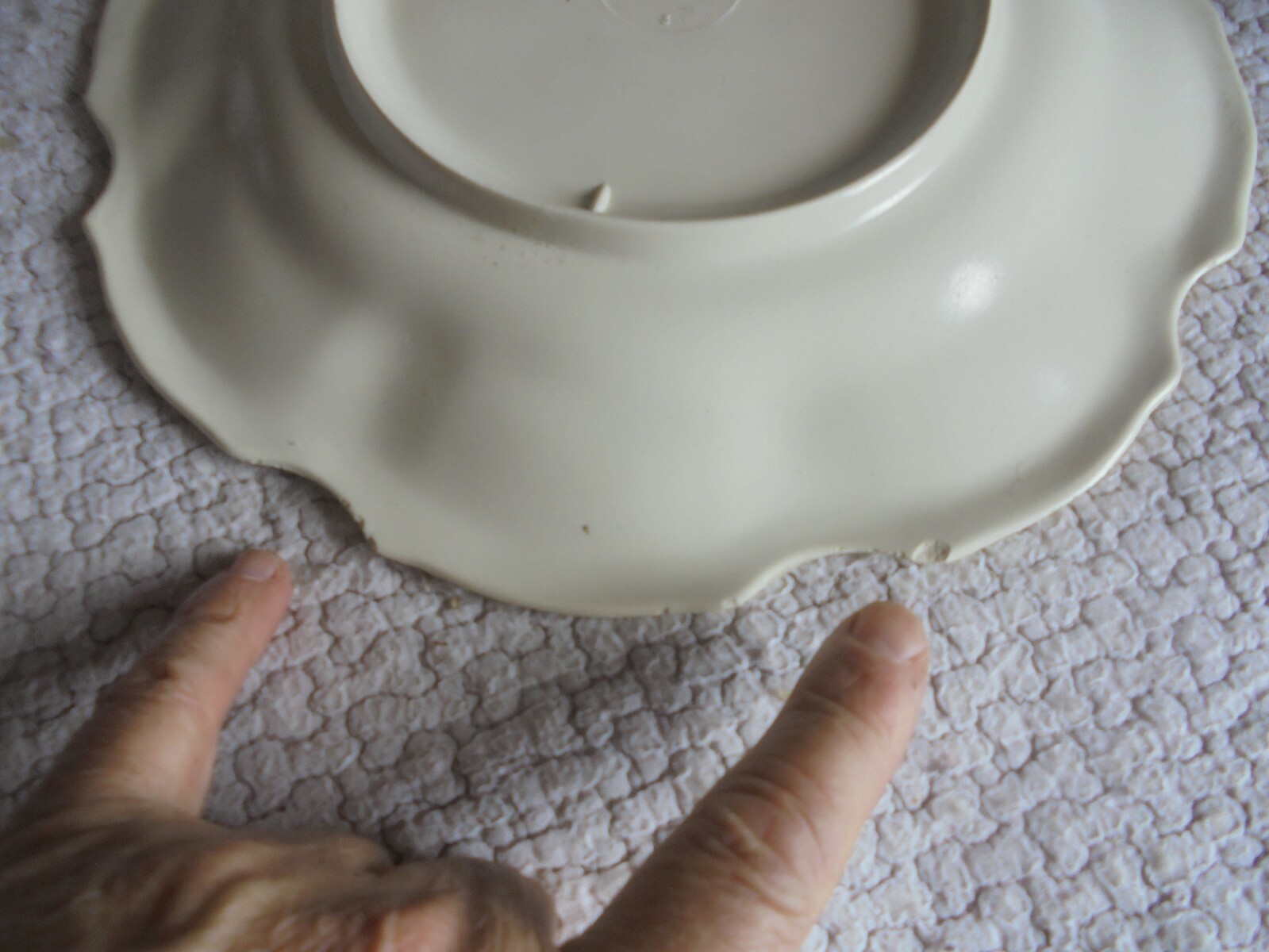 Ancienne Assiette Au Bouquetin Lami Italy Plastique Effet Craquelé ...