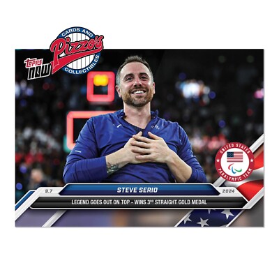2024 Topps NOW Paralympics Olympics Steve Serio #35 Team USA In Hand | eBay