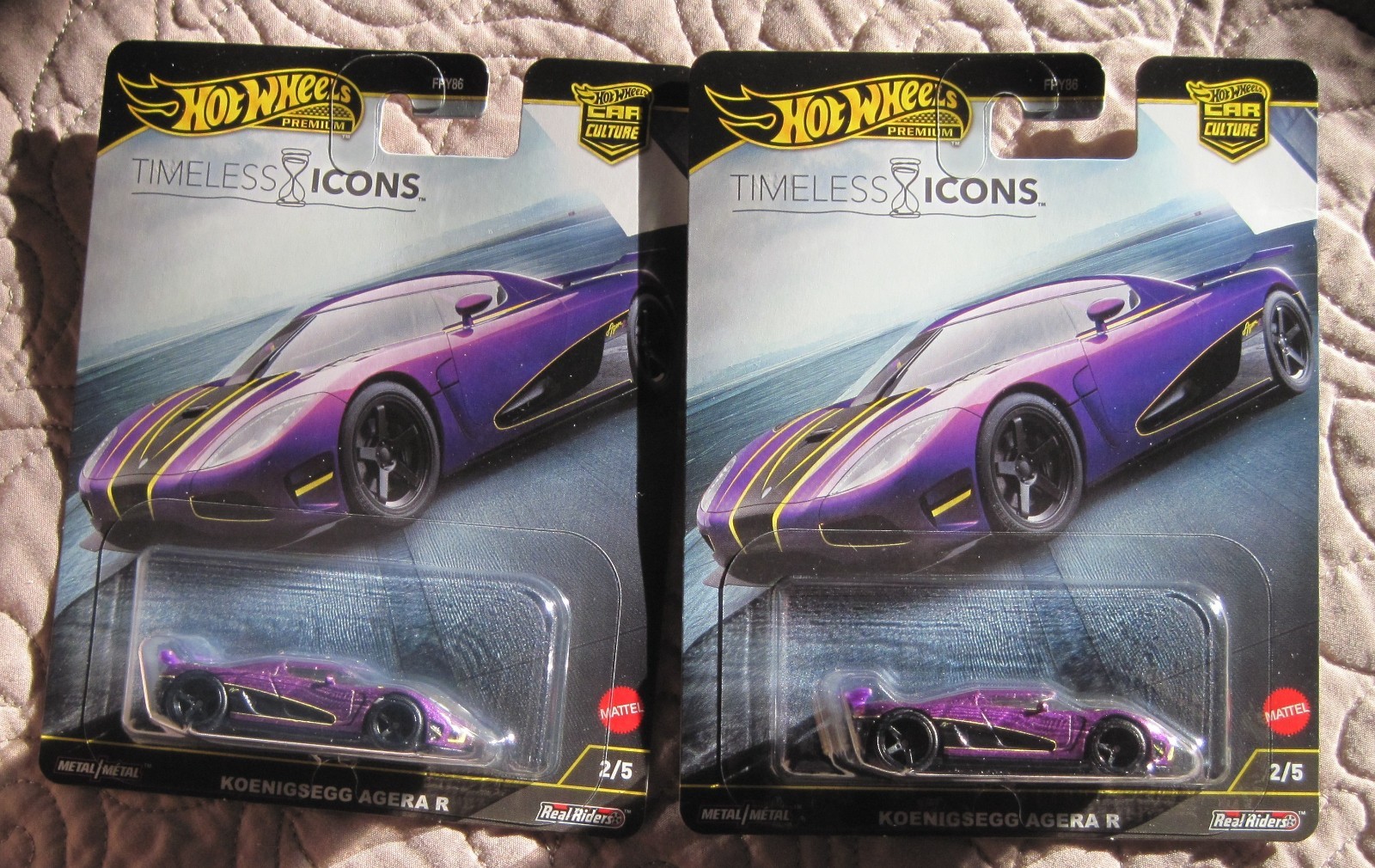 Hot Wheels 2025 Premium Car Culture Timeless Icons Koenigsegg Agera R Lot of 2 | eBay