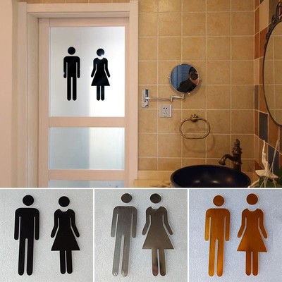 Decoration Toilet Sign Stickers Home Hotel Indicator Restaurant ...