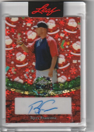 2025 LEAF HAPPY HOLIDAYS TERRY FRANCONA "SANTA" AUTOGRAPH 1/2 | eBay