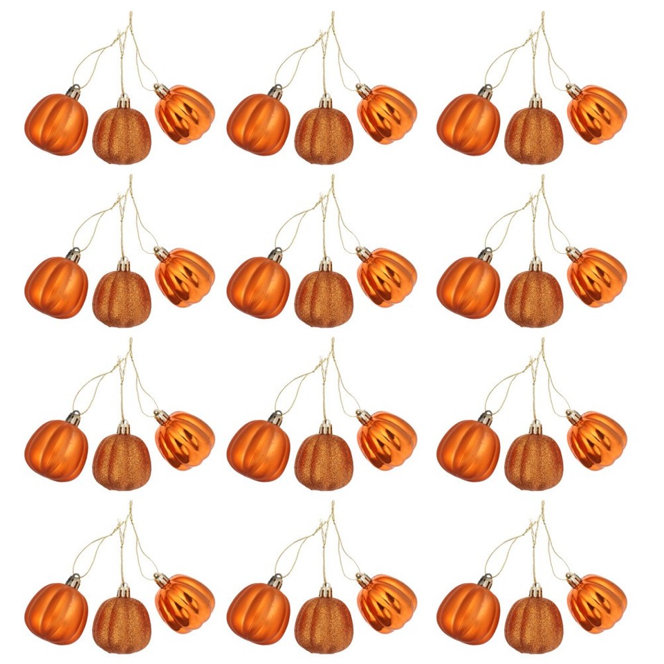 36 Pcs Simulated Pumpkin Hanging Decoration Mini Pumpkins Fall Tree ...