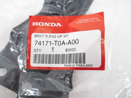 Genuine OEM Honda 74171-T0A-A00 Passenger RH Upper Radiator Bracket ...