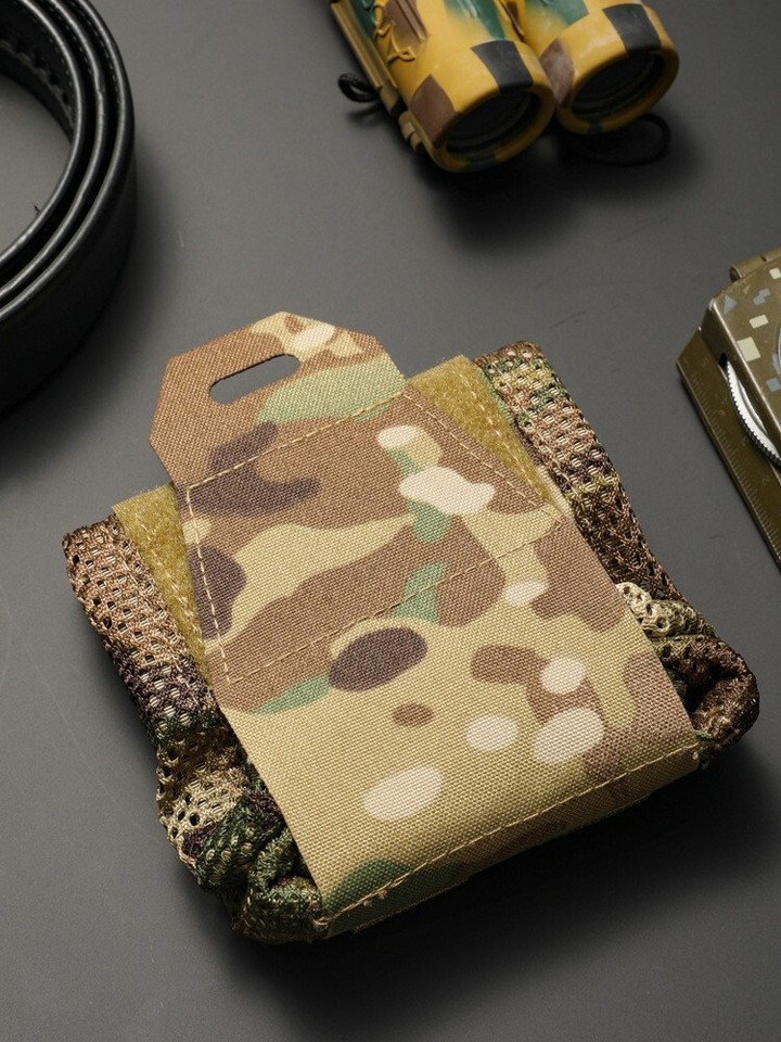New Tactical MOLLE Mesh Dump Pouch Drop Pouch Foldable Mag Recycling ...