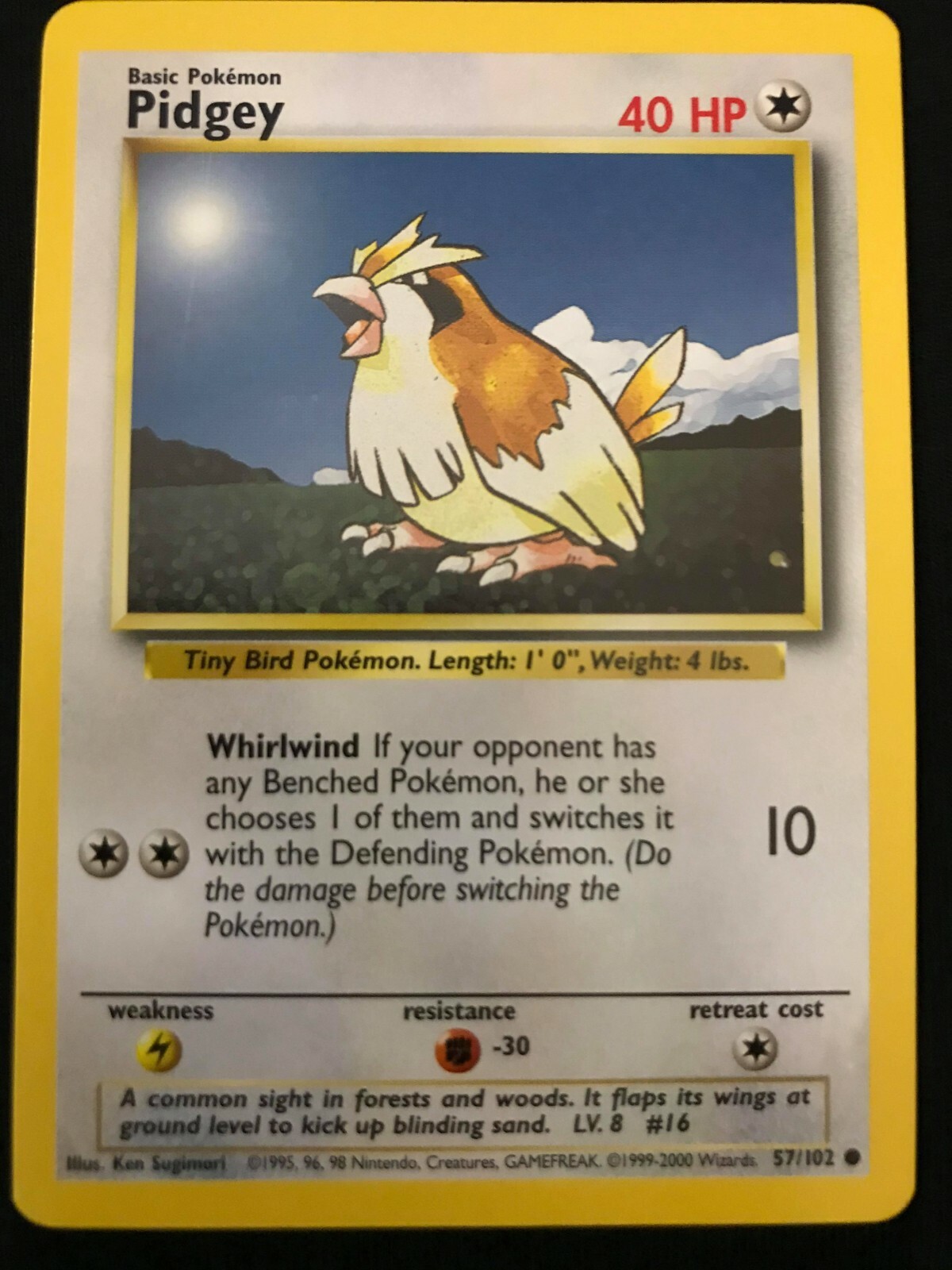 Vintage 1999 Pokemon Cards Unlimited Base Set Pidgey MINT | eBay