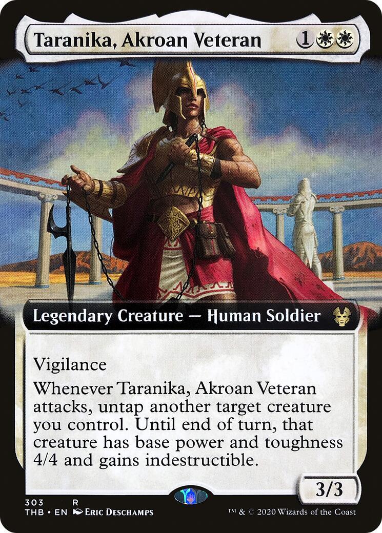 Taranika, Akroan Veteran (Extended Art) Theros Beyond Death Foil for ...