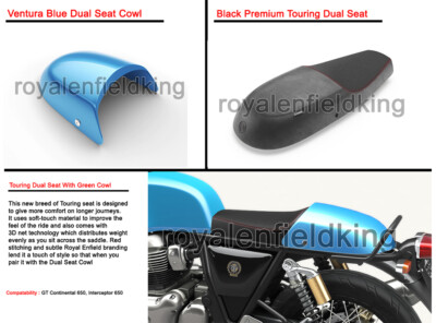 Genuine Royal Enfield GT & Interceptor 650 Premium Touring Dual Seat ...
