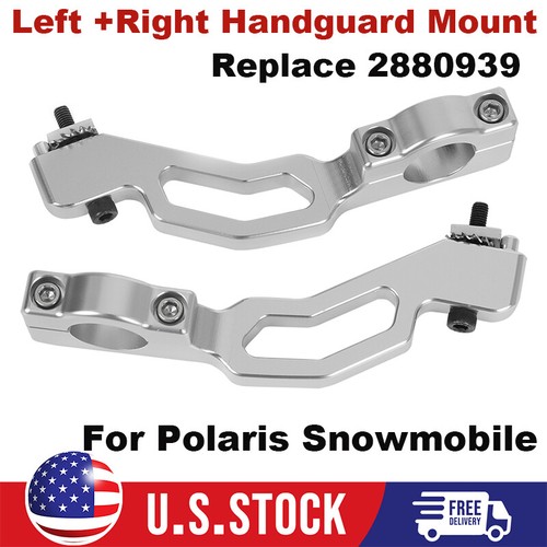 FOR POLARIS SNOWMOBILE AXYS STRAIGHT BAR HANDGUARD MOUNTS L+R #2880939 ...