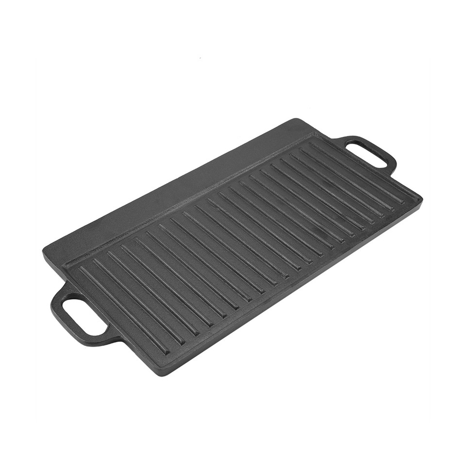 Bakeware Grill Griddle Pan Non-Stick Baking Cooking Tray Cast Iron ...