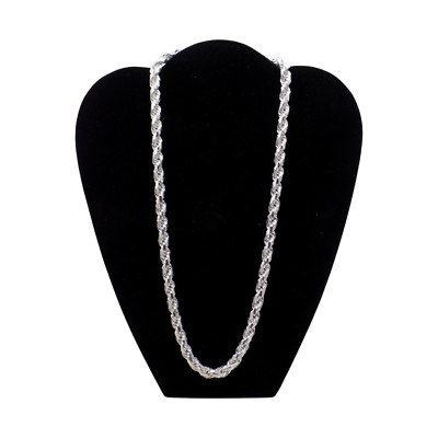STERLING SILVER 8MM MEN'S THICK TWISTED ROPE CHAIN 24" 71.2GR #5019 | eBay