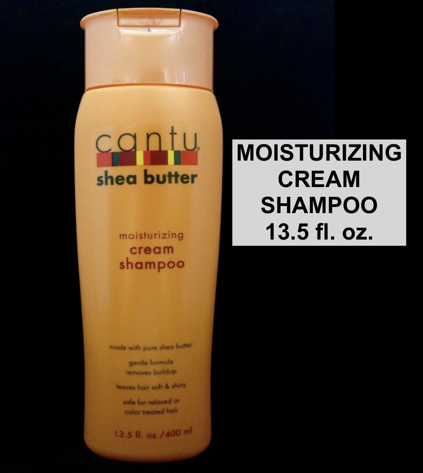CANTU SHEA BUTTER MOISTURIZING CREAM SHAMPOO MADE W/ PURE SHEA BUTTER ...