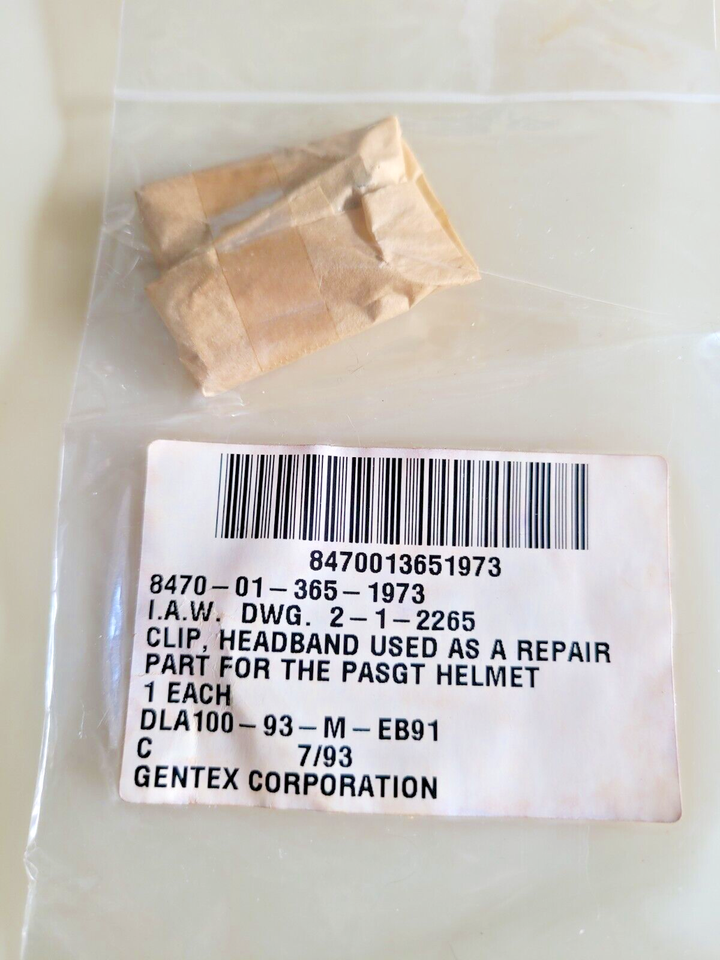 U.S. MILITARY PASGT HELMET SWEATBAND CLIP LOT OF 10 NEW | eBay