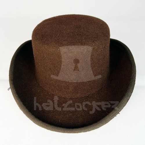 CLASSIC Wool Felt Mini Top Hat Women Fascinator Coachman Topper Wedding ...