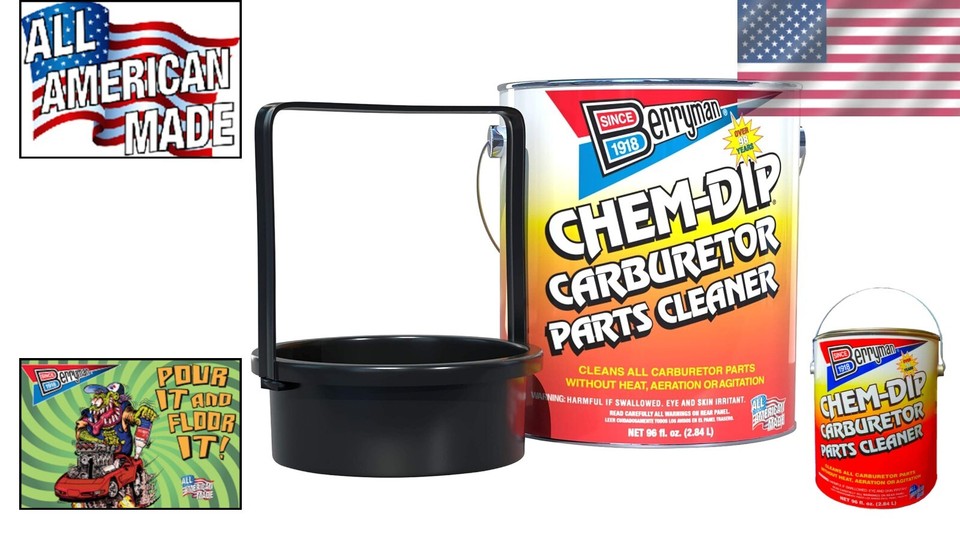 Berryman Chem-Dip Carburetor Immersion Cleaner - 0.75 Gallon, Non-Toxic ...