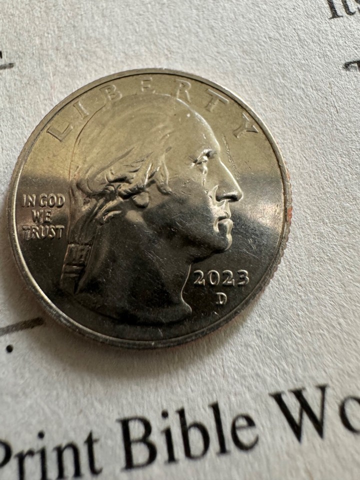 Rare 2023 P Washington Quarter Error Coin " Minted " In Cod We Trust ...