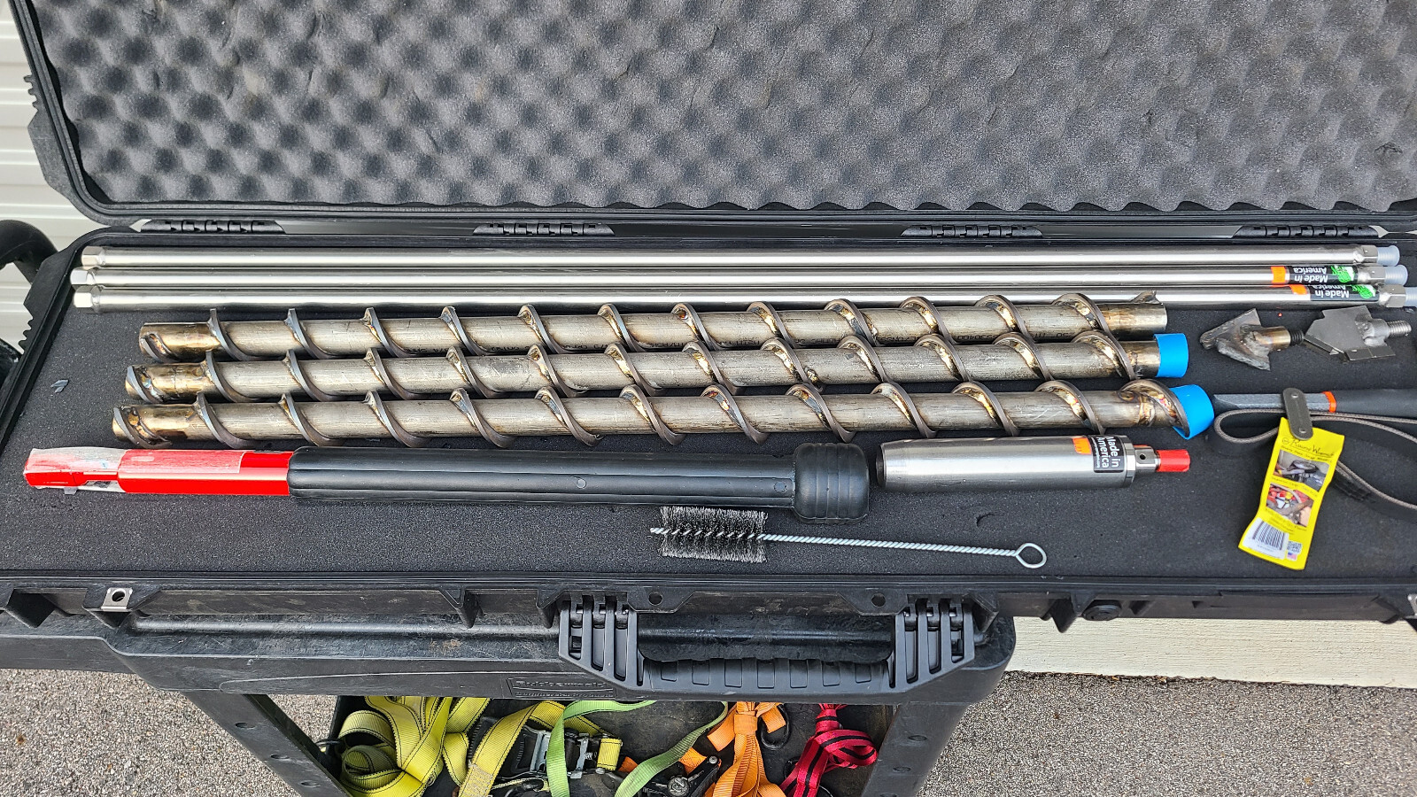 AMS+Flighted+Auger+Kit+Without+Hammer+Drill for sale online | eBay