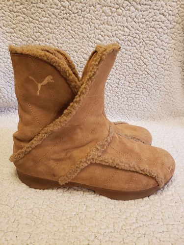 Puma Suede Shearling Boots -Women's Size 7.5 - Yutori Fuyu | eBay