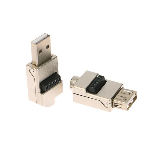 1 Piece USB Solderless Plug USB 2.0 Male Female Fast Charging Wire ...