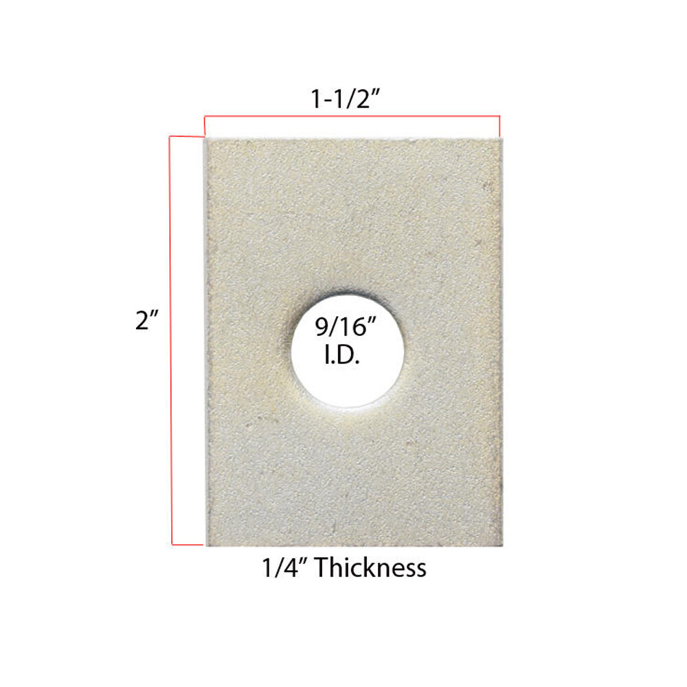 Trailer Hitch Block Plate Spacer Kit - Pack of 6 Spacers (BPK-25112 ...