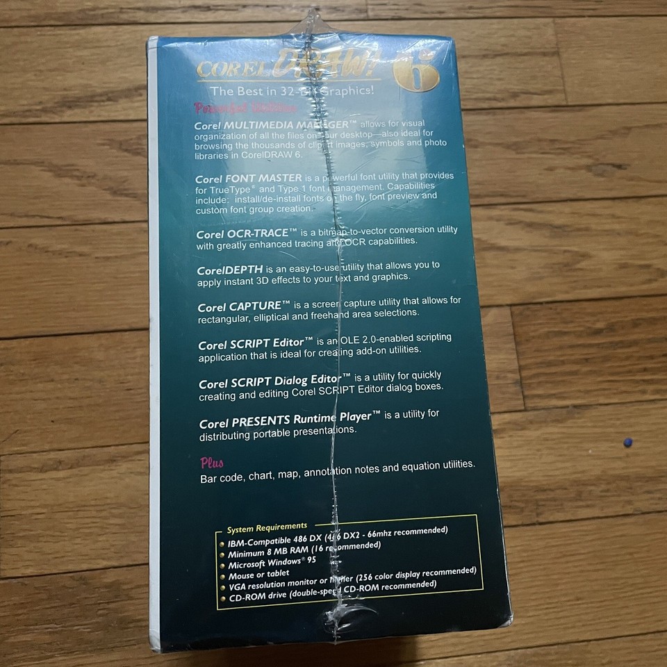 Corel Draw 6 Cd ROM The Best In 32-Bit Graphic 4 Discs Windows 95 | eBay