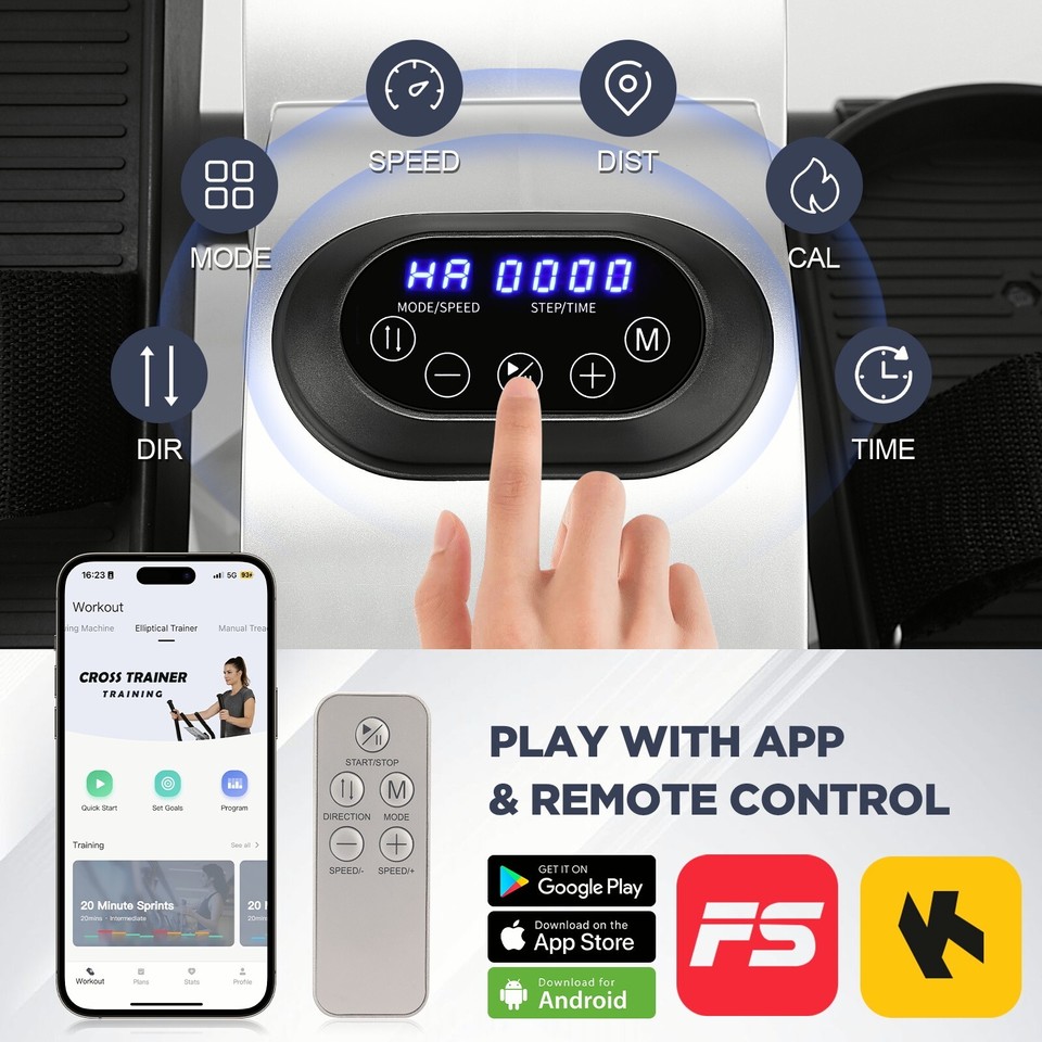 Ellipse Leg Exercise While Sitting Pedal Exerciser Under Desk ...