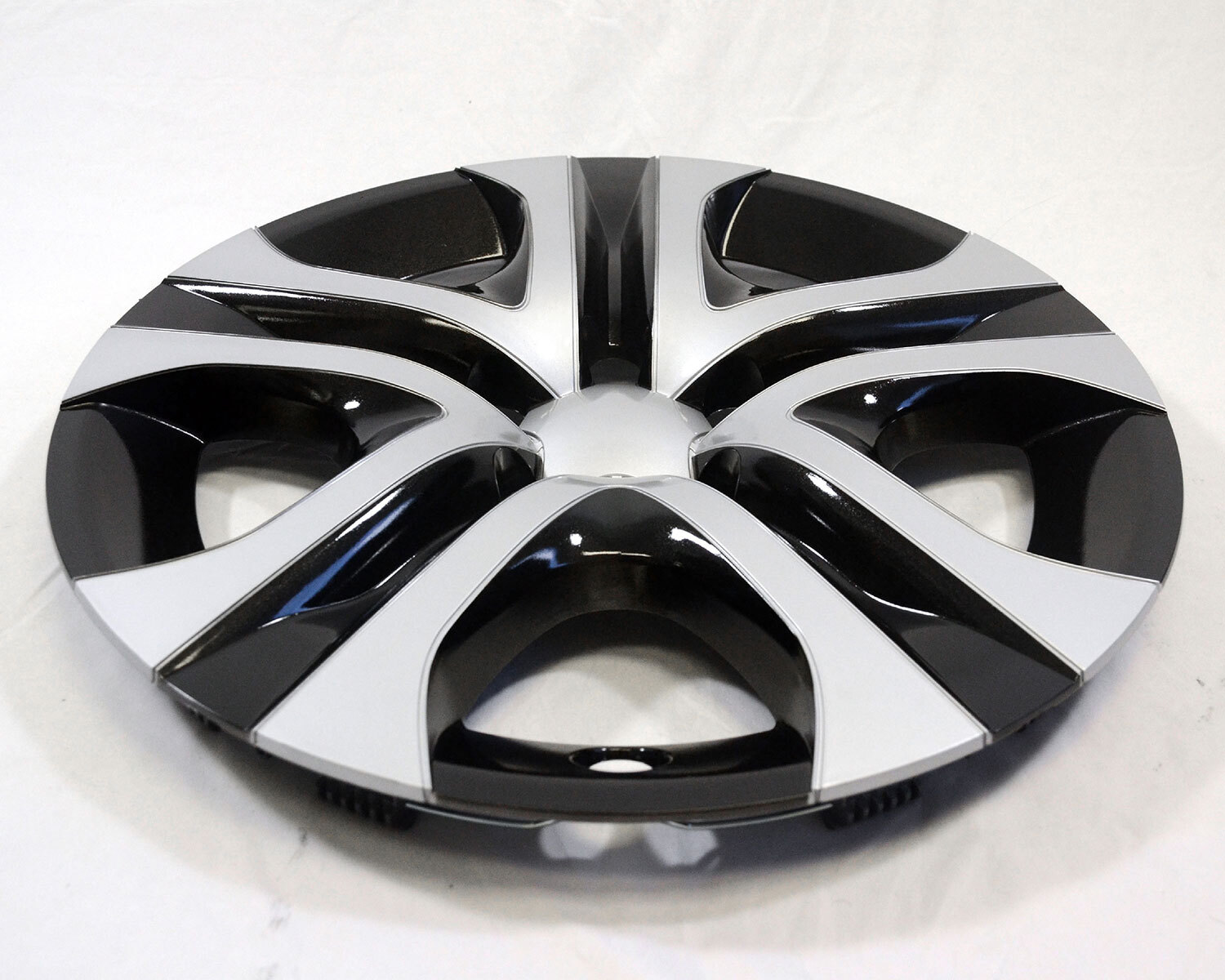 4 Silver & Black 17" Hub Caps Full R17 Wheel Covers for 2013-2018 ...
