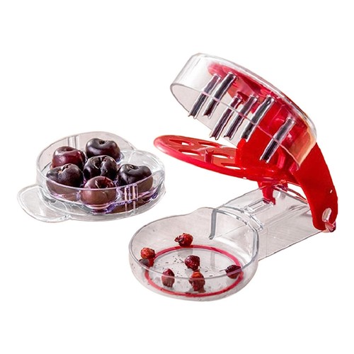 1X Cherry Pitter Tool, 6 Cherries Pit Remover with Detachable Base ...