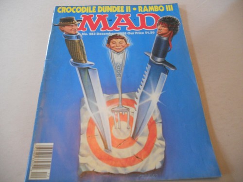 MAD Magazine #283, DECEMBER 1988, CROCODILE DUNDEE II, RAMBO III ...