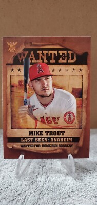 MIKE TROUT 2021 Topps Big League MOST WANTED Insert Los Angeles ANGELS ...