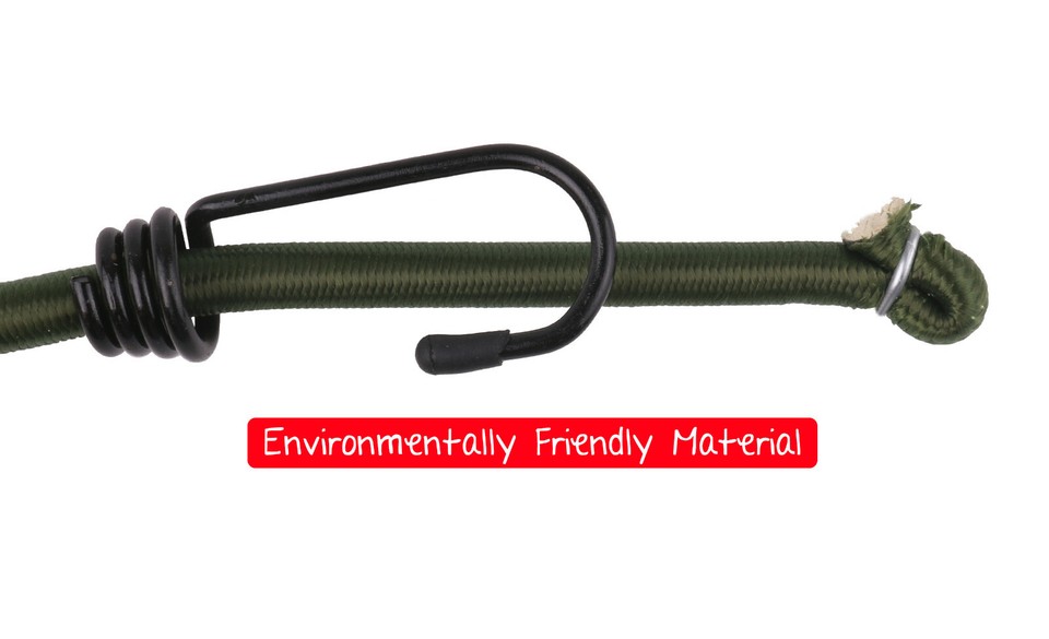 10-40pcs Heavy Duty Elastic Bungee Cords Hooks Multi-Purpose Luggage ...