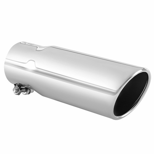 Car exhaust tip 2.5'' Inlet Stainless Steel Muffler Pipe Bolt on Design ...