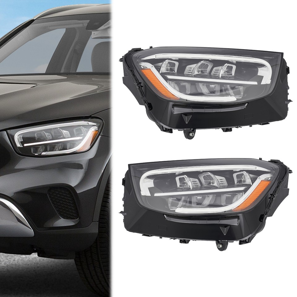 For 2020-2022 Mercedes-Benz GLC-Class GLC300 LED Headlight Headlamps ...