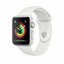 Apple Watch Series 3 38 mm Silver Aluminum Case White Sport Band ...
