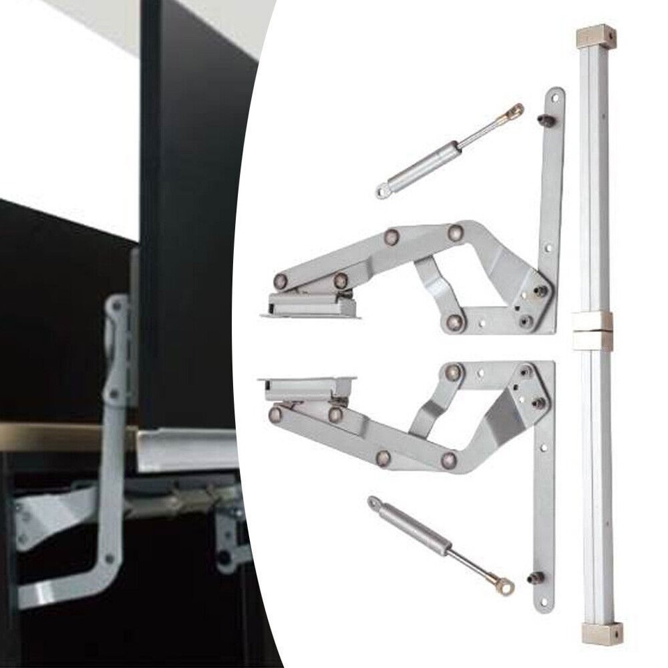 Cabinet Door Hinges Vertical Swing Lift Up Stay Pneumatic Arm Nickel ...