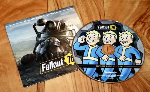 Fallout 76 Featured Music Selections Soundtrack CD Promo Rare PS4 Xbox ...