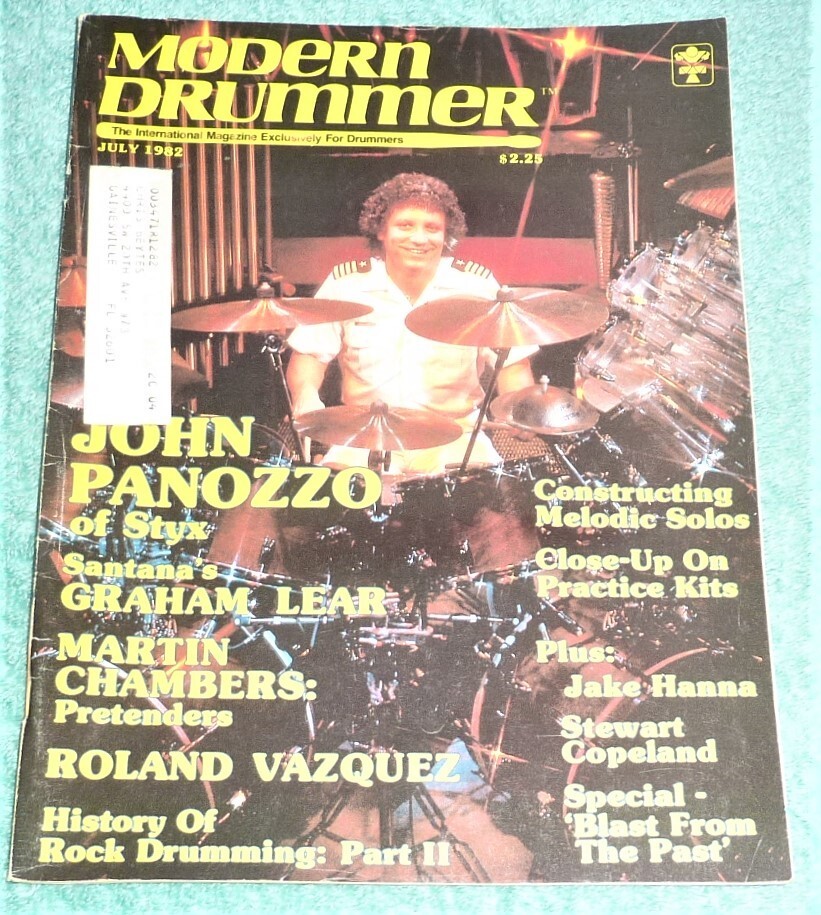 MODERN DRUMMER MAGAZINE / JULY 1982 / GOOD CONDITION / JOHN PANOZZO | eBay
