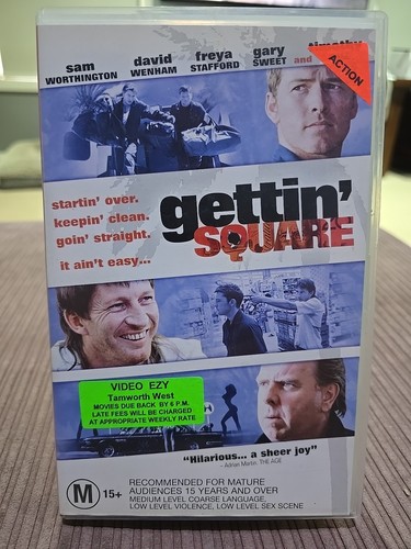 Getting ( Gettin' ) Square VCR VHS M 15+ Award Winning Australian ...