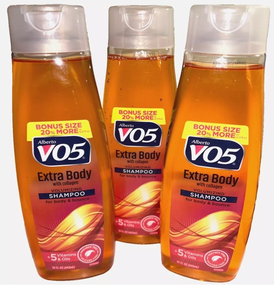 Alberto VO5 Extra Body Volumizing Shampoo With Collagen V05 15 oz 3 ...