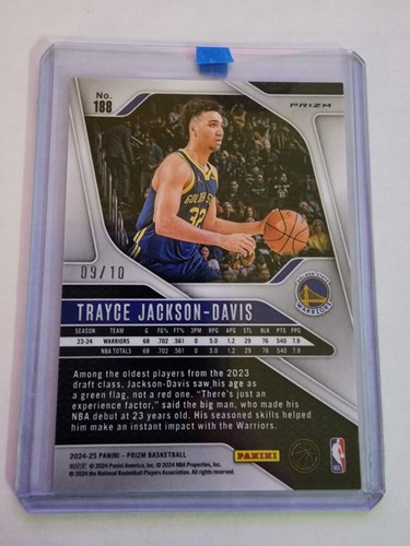 2024-25 Panini Prizm FOTL Trace Jackson-Davis Gold Shimmer Prizm /10 ...