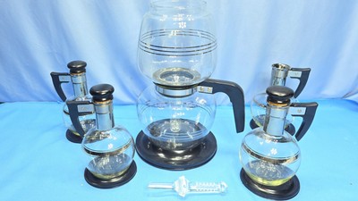 Cory Pyrex Silex Double Bubble Vacuum Glass Coffee Mini Carafe Set ...