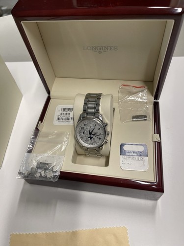 LONGINES MASTER COLLECTION 40MM CHRONOGRAPH WITH MOON PHASE L26734786 ...