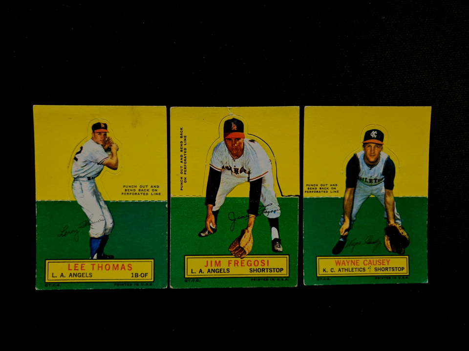 1964 Topps Stand Up Baseball Lot 9 Powell Barber Siebern Fregosi Thomas ...