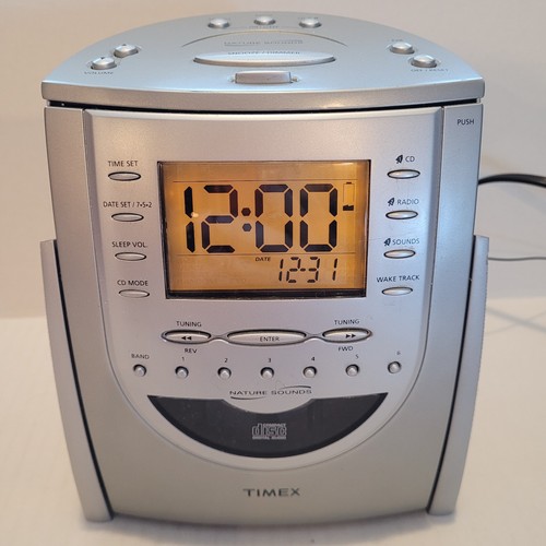 TIMEX Nature Sounds CD Clock Radio w/ Digital Tunning Model T618T ...