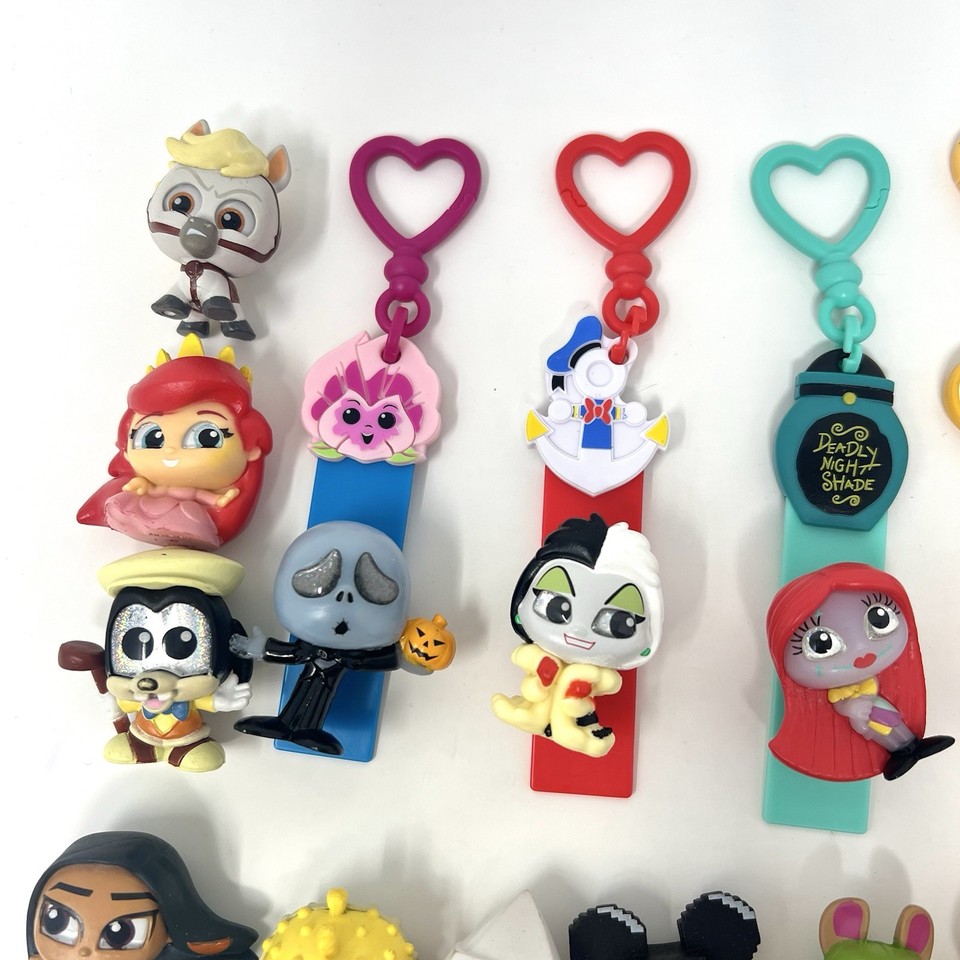 Disney Doorables LOT 45 Disney Series Rare & HTF Mini Figures Keychains ...