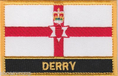 Derry Northern Ireland Town & City Embroidered Sew on Patch Badge | eBay UK