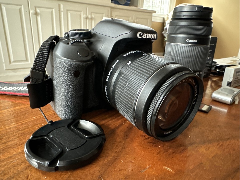 Canon EOS Rebel T3I 18 MP Digital SLR Camera kit with 18-55mm & 55 ...