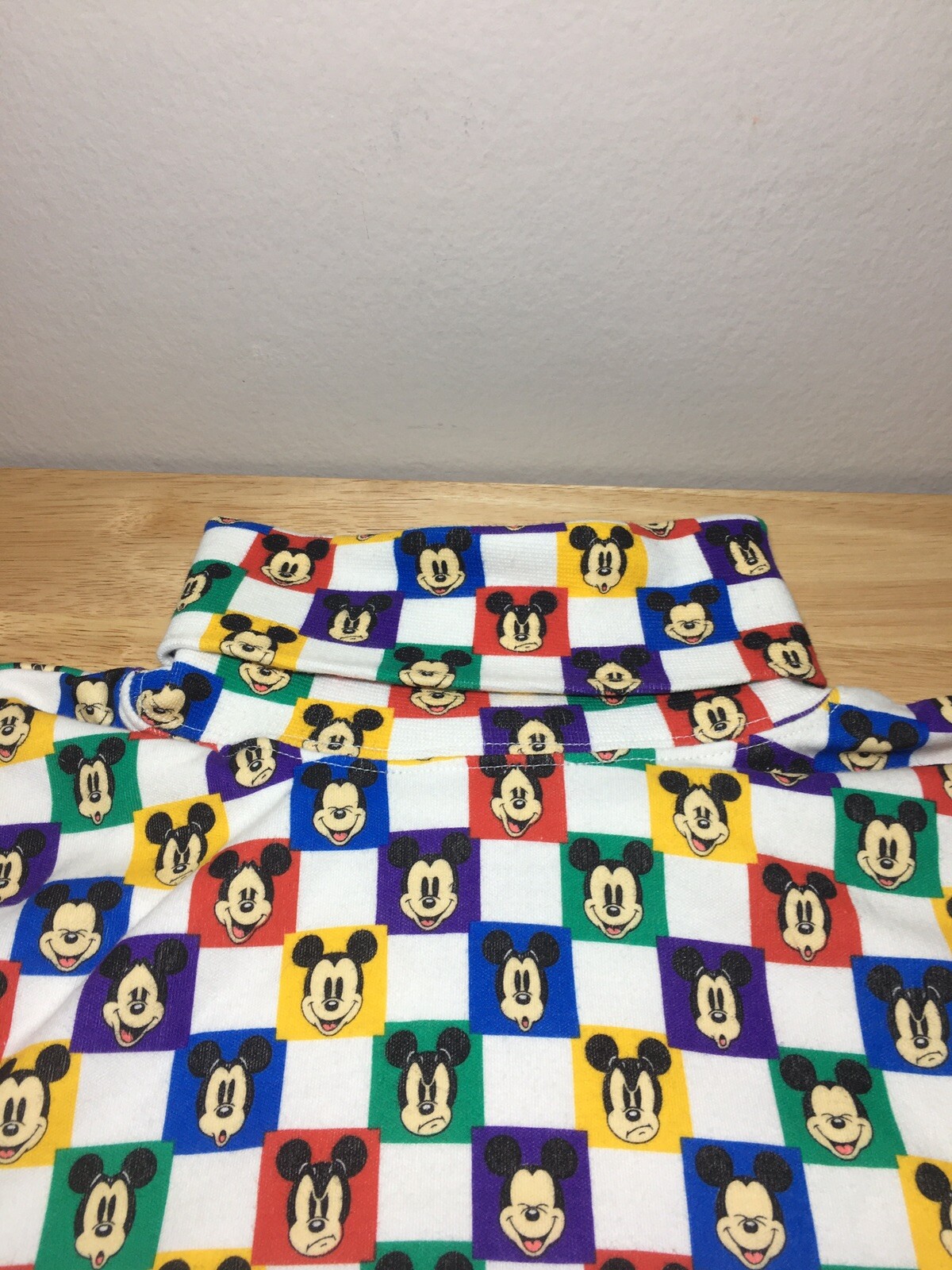 Vintage Mickey INC Mickey Mouse Face Turtle Neck Long… - Gem