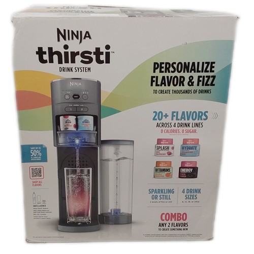 Ninja THIRSTi Personalized Flavor & Fizz Drink System WC1000 Gray | eBay