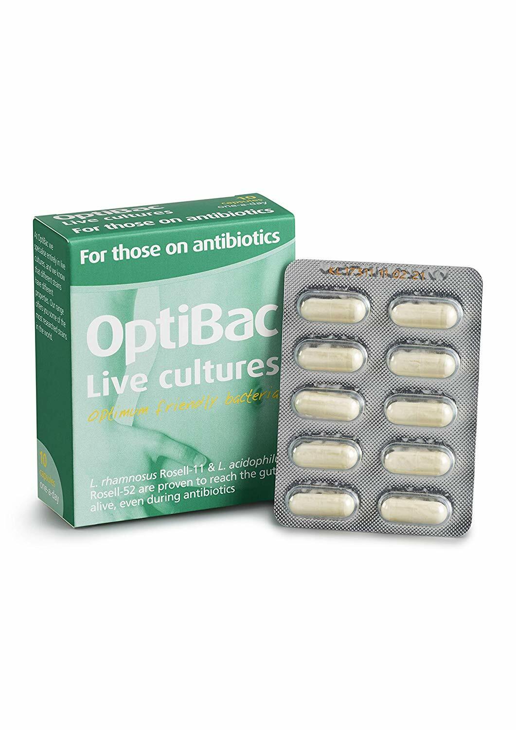 Optibac Probiotics For Those On Antibiotics - 10 Capsules | eBay