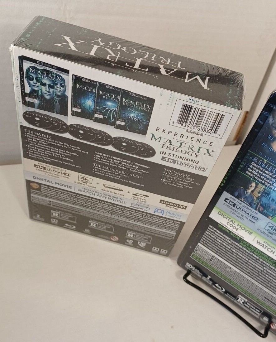 The Matrix Trilogy + Resurrections Steelbook (4K+Blu-ray) NEW-Box ...